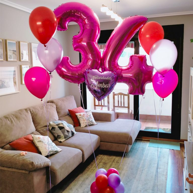 Básico corazón, numero y nombre - ELGLOBOFEROZ